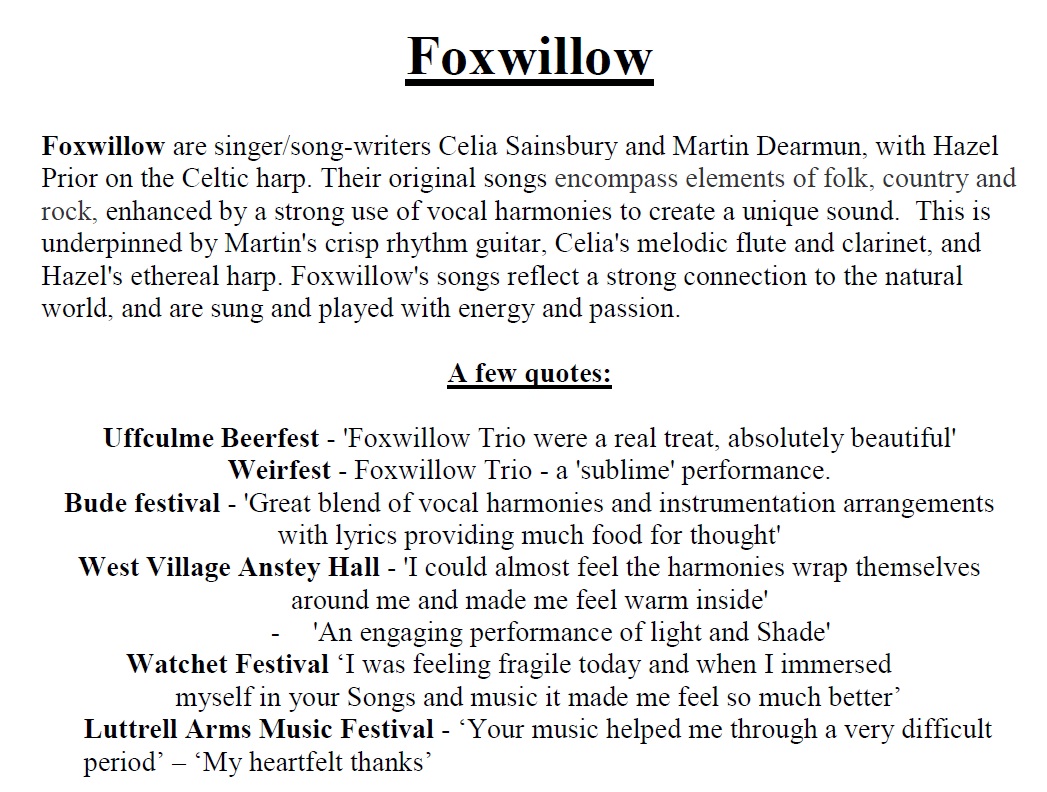 foxwillow – Foxwillow singer songwriter musicians